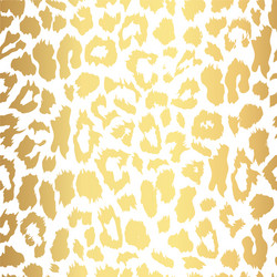 Seamless gold leopard print pattern Royalty Free Vector