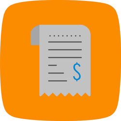 Receipt icon Royalty Free Vector Image - VectorStock