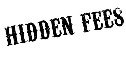 Hidden fees rubber stamp Royalty Free Vector Image