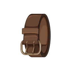 Buckle leather belt cartoon Royalty Free Vector Image