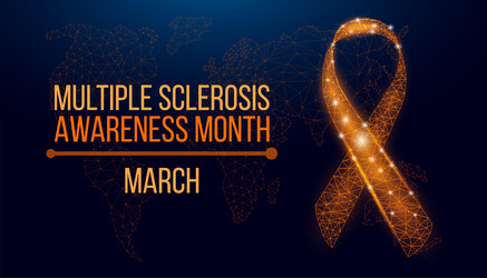Multiple sclerosis awareness month concept banner Vector Image