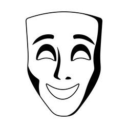 Vintage Comedy Mask Royalty Free Vector Image - VectorStock