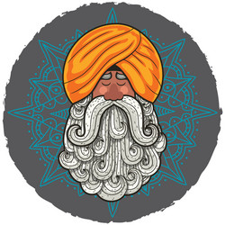 Happy guru gobind singh jayanti festival for sikh Vector Image