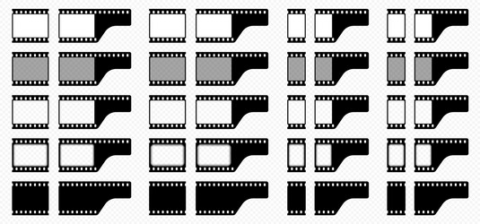Vertical Film Strip Vector Images (over 110)