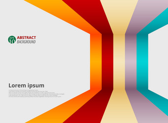 Abstract simple color pattern with shadow Vector Image