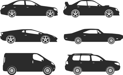 Collect icon car set Royalty Free Vector Image