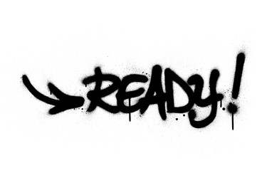 Graffiti spray font alphabet with a in black Vector Image