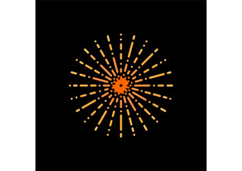 Firework design element spark star Royalty Free Vector Image