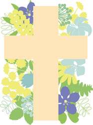 Christian Cross Flowers Vector Images (over 2,600)