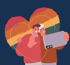 Cartoon two drunk men friends walking and singing Vector Image