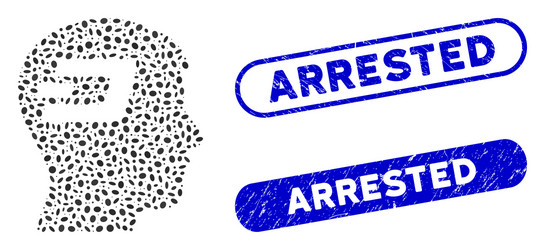 Arrested Stamp Vector Images (over 1,000)