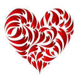 Artistic heart shape drawing Royalty Free Vector Image