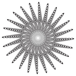 Visual of rotation design element Royalty Free Vector Image