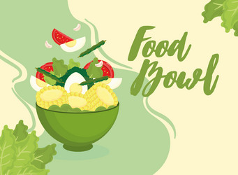 Healthy Food Bowl Vector Images (over 48,000)