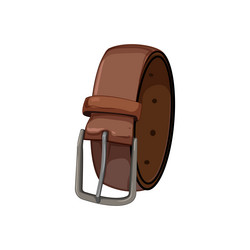 Buckle leather belt cartoon Royalty Free Vector Image