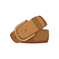 Buckle leather belt cartoon Royalty Free Vector Image