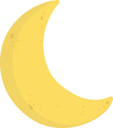 Half moon cartoon Royalty Free Vector Image - VectorStock
