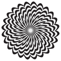 Visual of rotation design element Royalty Free Vector Image