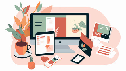 Screen Collage Laptop Vector Images (85)