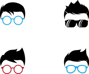 Man face character symbol Royalty Free Vector Image