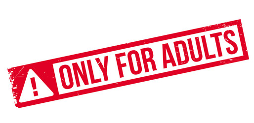 Only for adults rubber stamp Royalty Free Vector Image