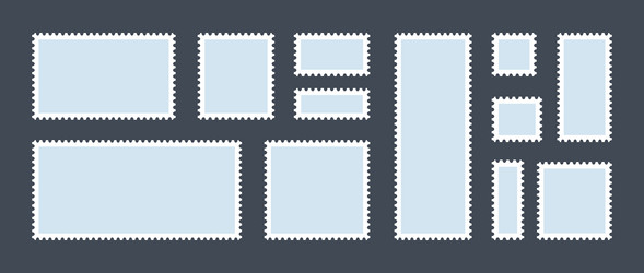 Postage Stamp Edge Border Vector Images (over 880)