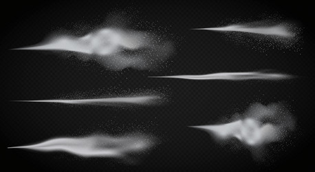 Air water spray realistic mist steam and cloud Vector Image
