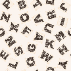 Batik Alphabet Vector Images (over 140)