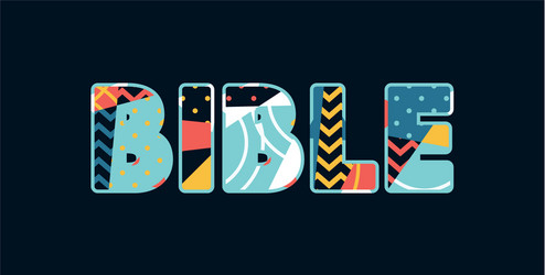 Bible verses art be patient gentle humble Vector Image