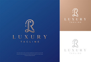 Letter r logo design Royalty Free Vector Image