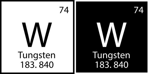 Periodic Table Element Tungsten Icon Vector Images (34)