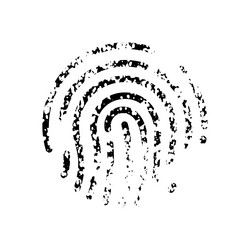Id symbol biometric identification silhouette Vector Image