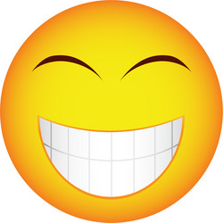 Discussion face emoji Royalty Free Vector Image