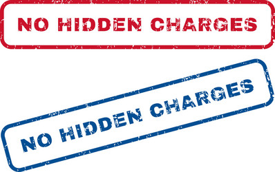 No hidden charges rubber stamp Royalty Free Vector Image