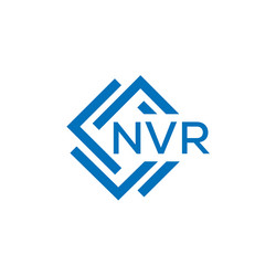 Nvr abstract technology logo design on black Vector Image