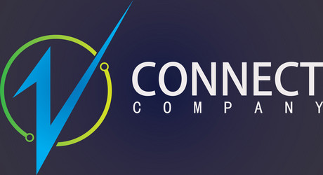 Letter v logo made of overlapping colorful lines Vector Image