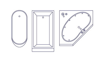 Bathroom Bathtub Top View Vector Images (over 170)