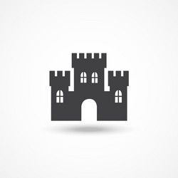 Chateau icon Royalty Free Vector Image - VectorStock