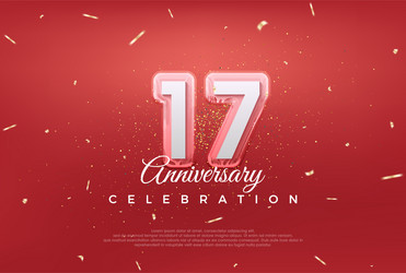 Celebration 17th Anniversary Vector Images (over 550)
