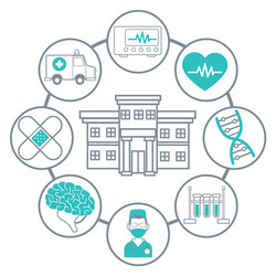 Medical healthcare service Royalty Free Vector Image