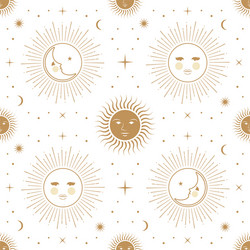 Geometric sun pattern Royalty Free Vector Image