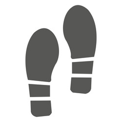 Right foot footprint outline Royalty Free Vector Image