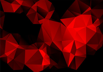 Bright abstract red background polygon Royalty Free Vector