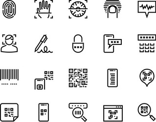 Bar codes and qr easy identification Royalty Free Vector