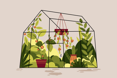 Botanical garden Royalty Free Vector Image - VectorStock
