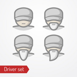 Driver face icon Royalty Free Vector Image - VectorStock