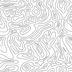 Topographic map seamless pattern Royalty Free Vector Image