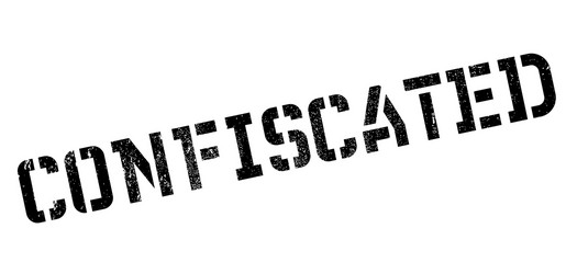 Confiscated rubber stamp Royalty Free Vector Image