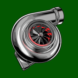 Turbo kit template for graphic design Royalty Free Vector