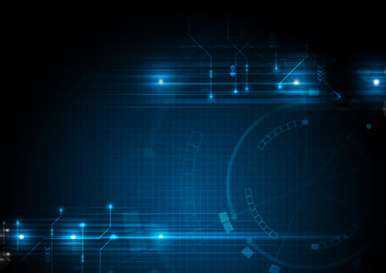 Abstract blue technology concept Royalty Free Vector Image